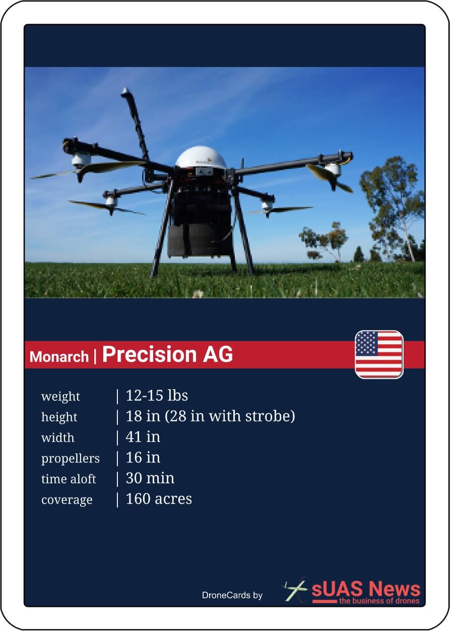 Monarch Precision Ag Suas News Dronecards 2016 12 22 Suas News The Business Of Drones 