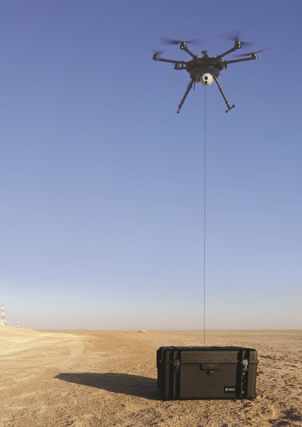 The DGA supports ELISTAIR and its AIRWATCH project, a tethered drone system for aerial ...