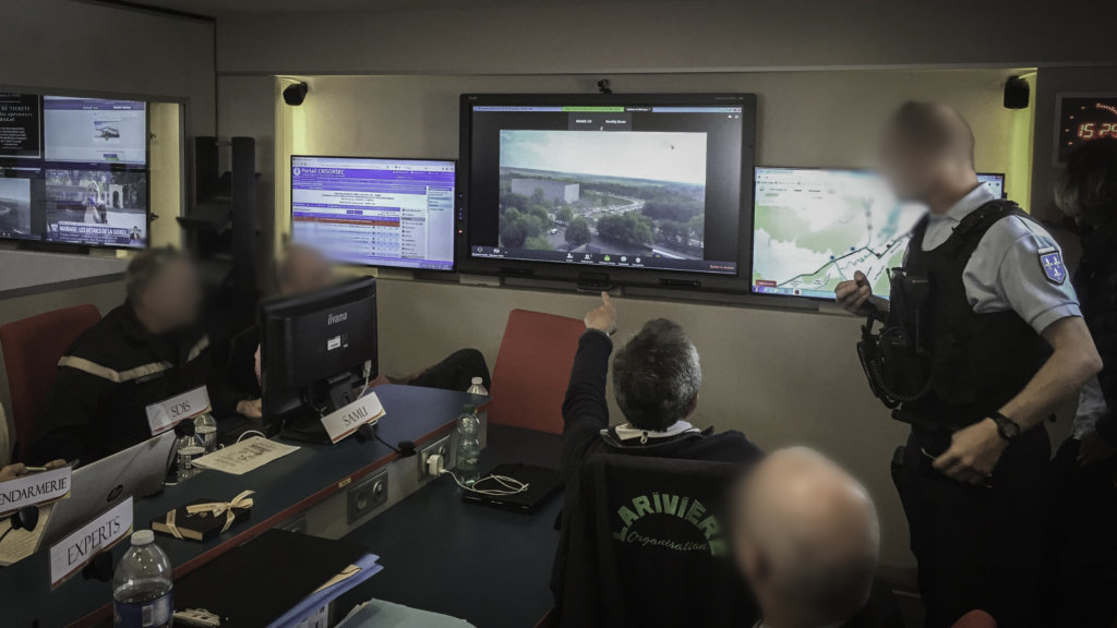 Deployment of a tethered drone for security of France 2nd largest air ...