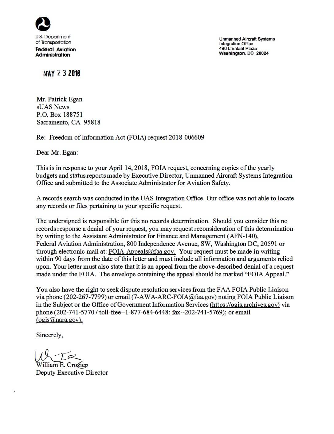 More FAA FOIA Shenanigans – sUAS News