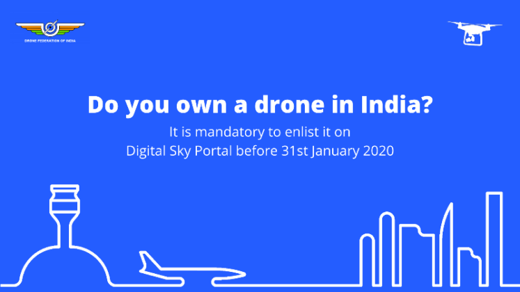 All Drones in India need to be enlisted on to the Digital Sky portal ...