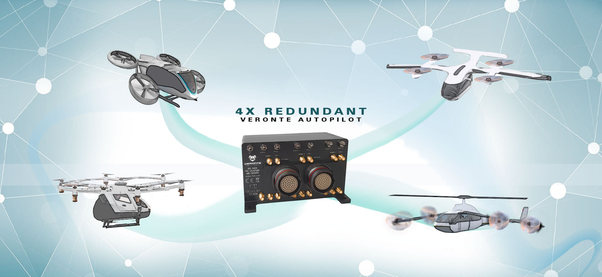 Veronte autopilot 4x, first redundant flight computer for eVTOL – sUAS ...