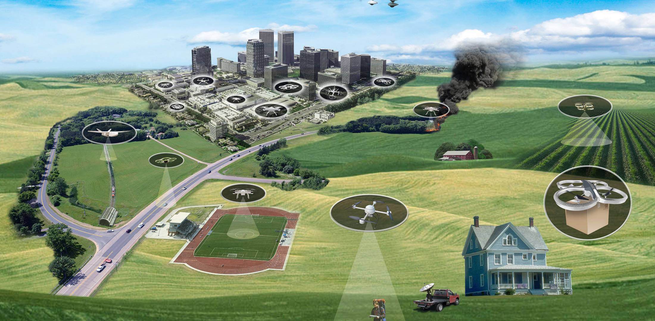 Pierce Aerospace Integrates Remote Id With Faad C2 In Dense Urban
