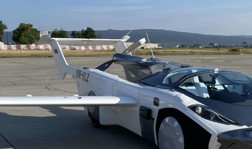 First flight of a flying car (AirCar) between two international ...