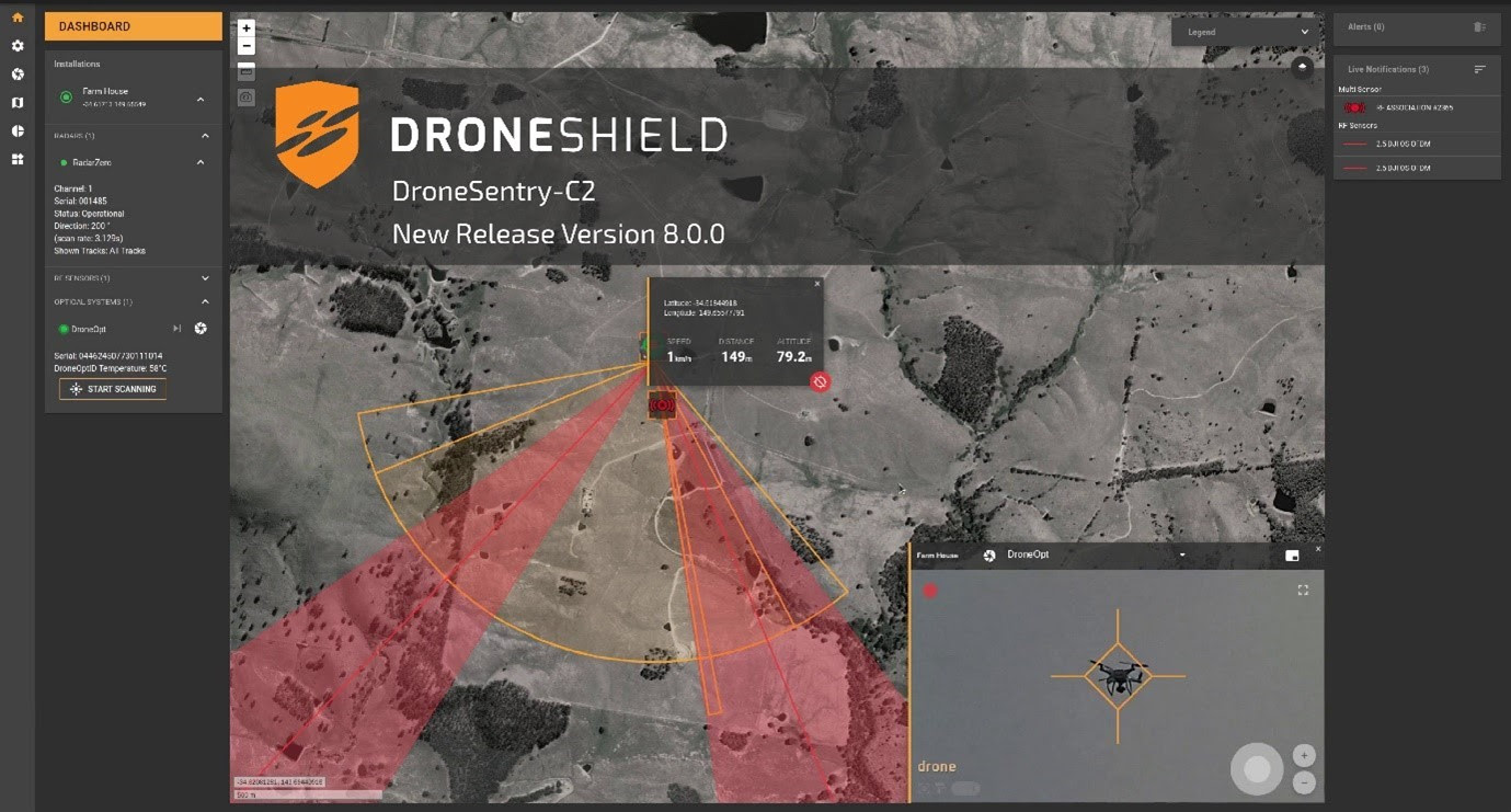 DroneShield Releases DroneSentry-C2 Command-and-Control System Update ... DroneShield Releases DroneSentry-C2 Command-and-Control System Update ...
