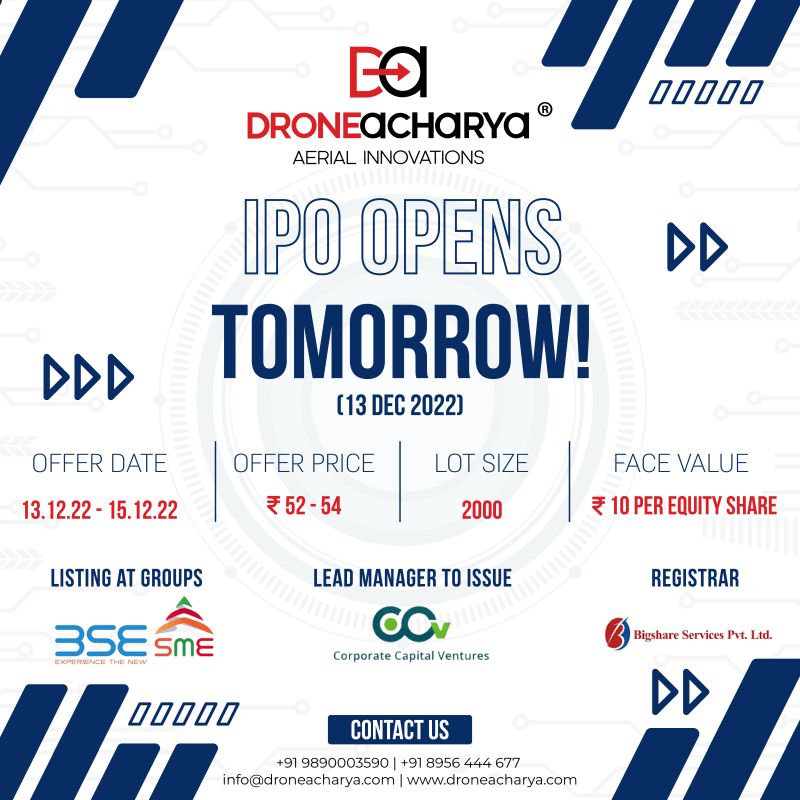 DroneAcharya Aerial Innovations IPO – sUAS News