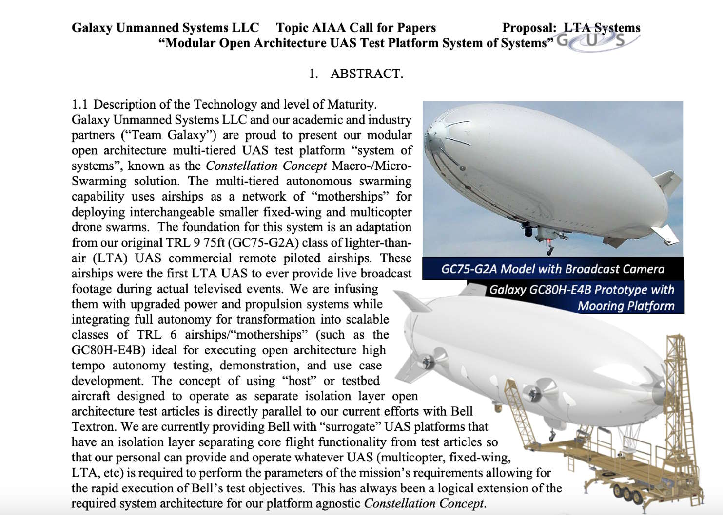 Galaxy Unmanned Systems LLC to Present At the 2023 AIAA Aviation Forum ...