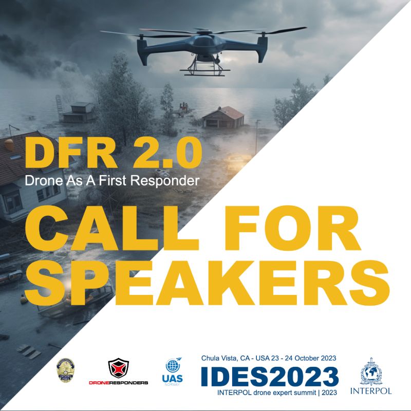 Request to speak at DFR 2.0 – The future of drones in police and public ...