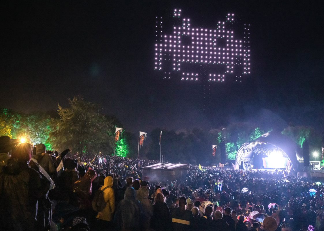 Celestial fly drone light show at Secret Garden Party 2023 – sUAS News
