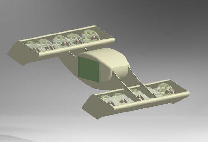 Cargo drone with ultra-efficient Channel Propulsion-CP and thrust ...