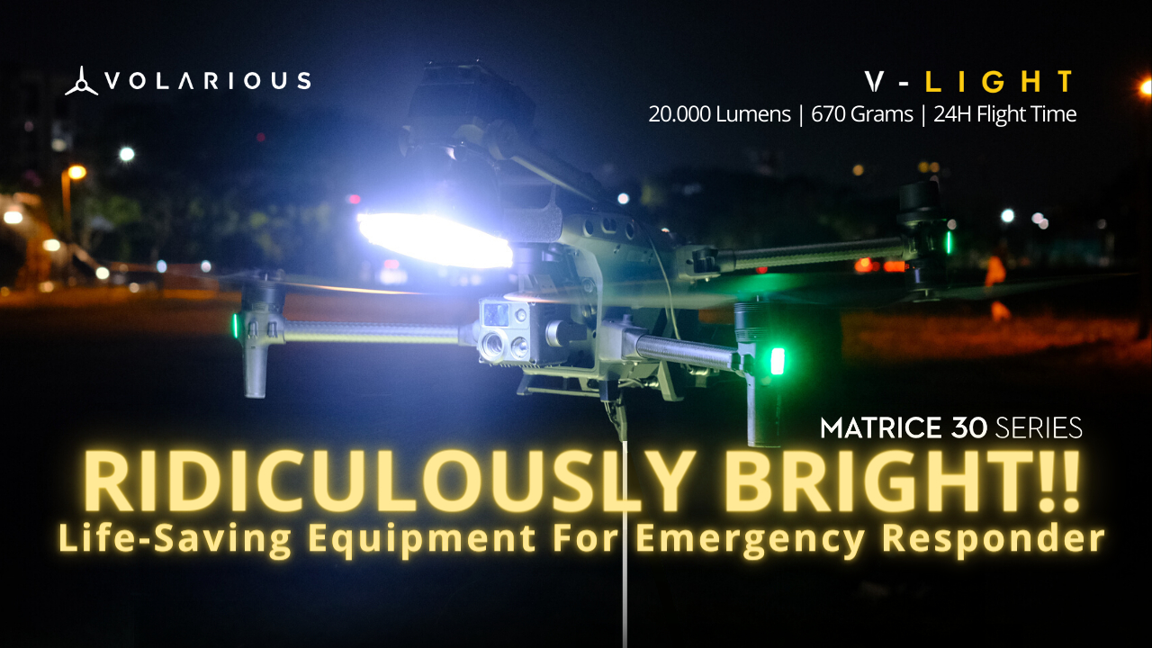 Drone flood light store